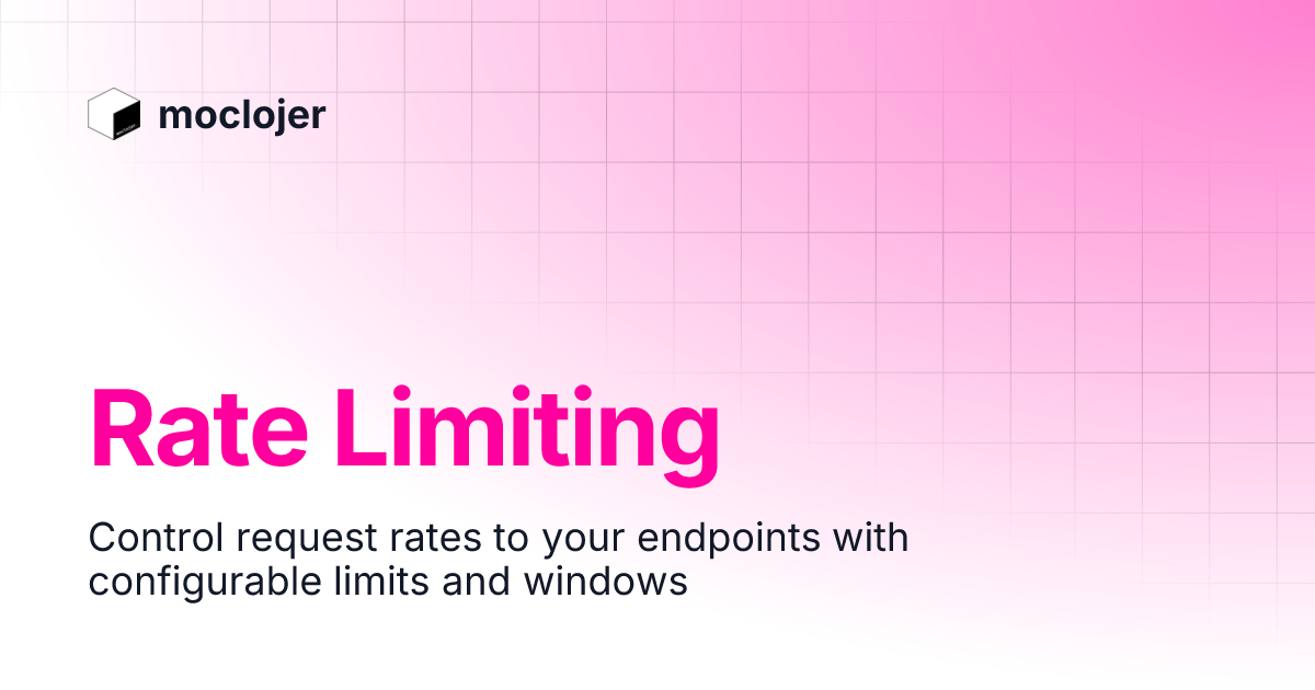 Rate Limiting | moclojer